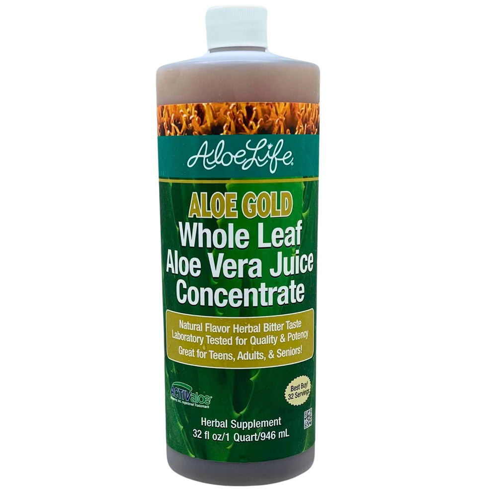 Aloe Gold Whole Leaf Juice 4X Concentrate – Aloe Life