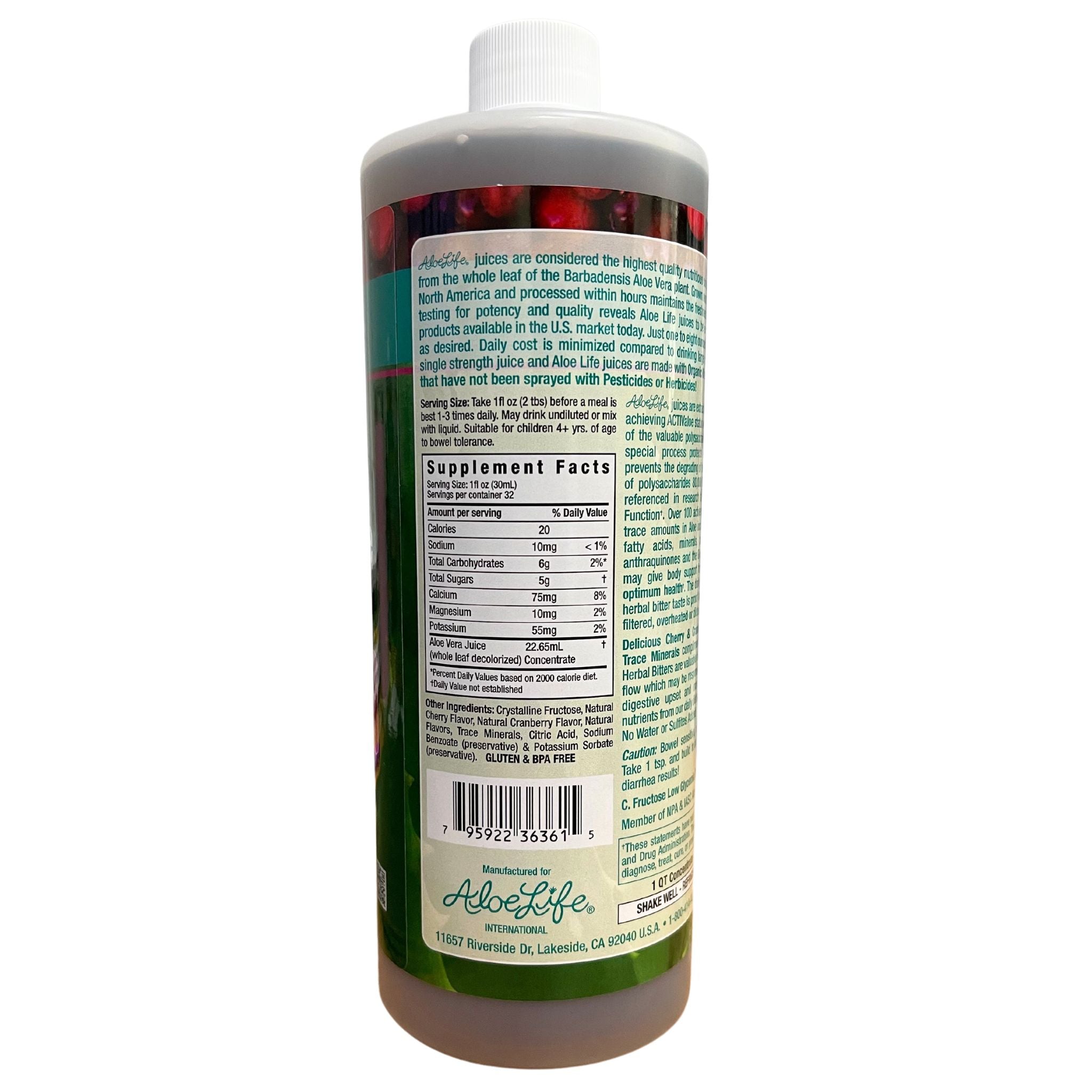 Cherry Berry Whole Leaf Aloe Juice 4X Concentrate – Aloe Life