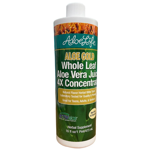 Aloe Gold Whole Leaf Juice 4X Concentrate – Aloe Life